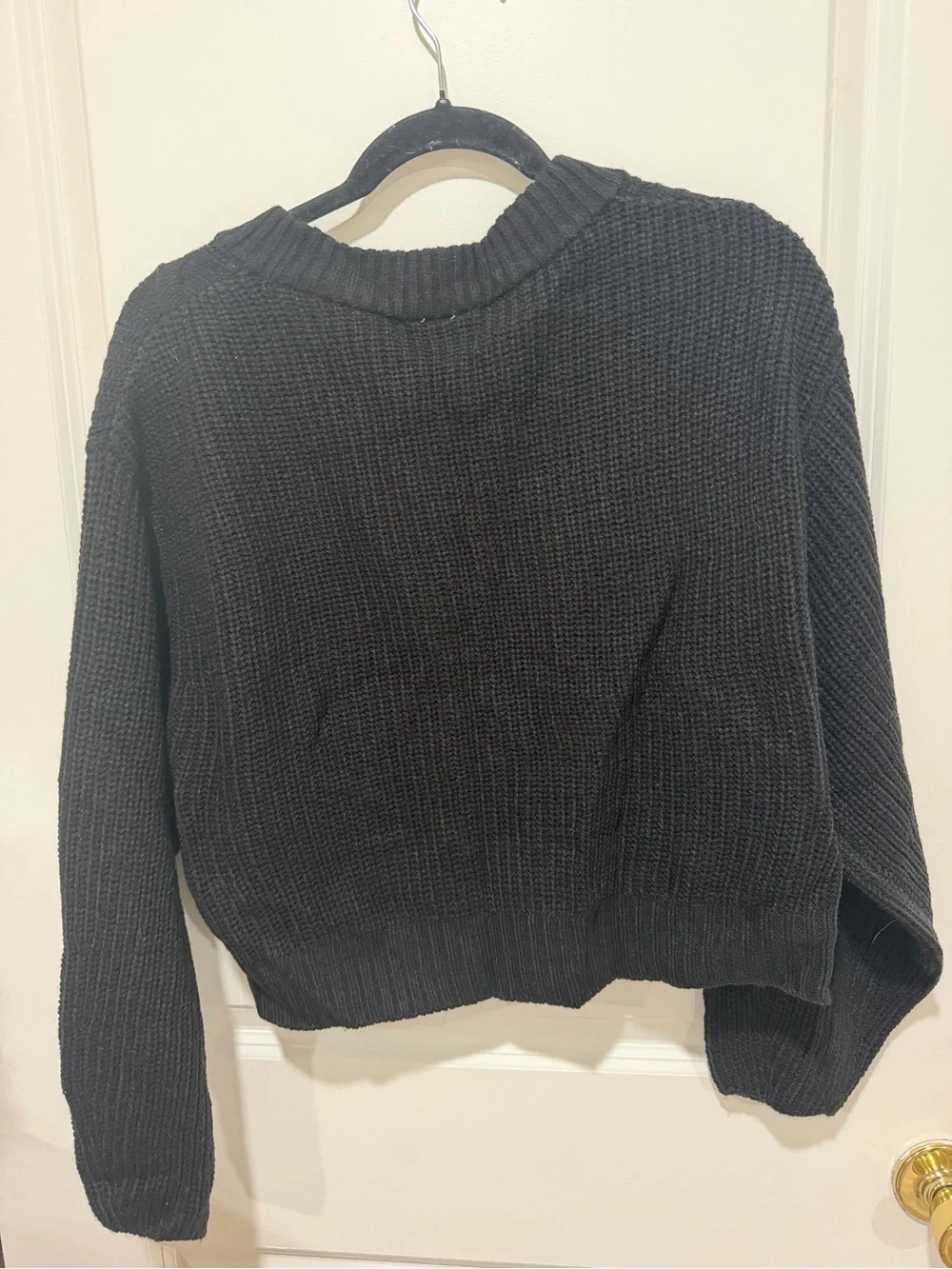 Divided | Sweaters | Divided Black Cable Knit Vneck Button Cardigan ...